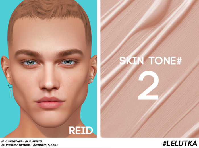Second Life Marketplace - Bold & Beauty .: Homme :. Reid (Lelutka ...