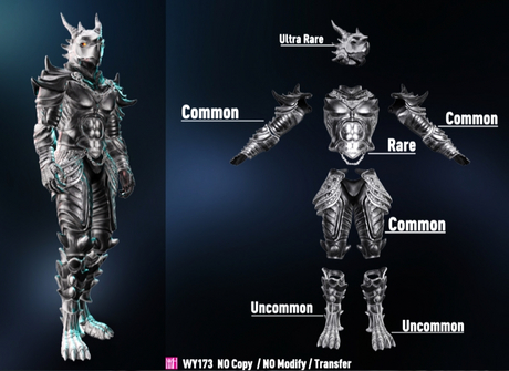 Second Life Marketplace - WY173 JOMO DRAGON Armor Gacha - Complete outfit