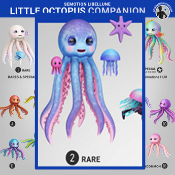 Second Life Marketplace - SEmotion Libellune Little Octopus Companion ...