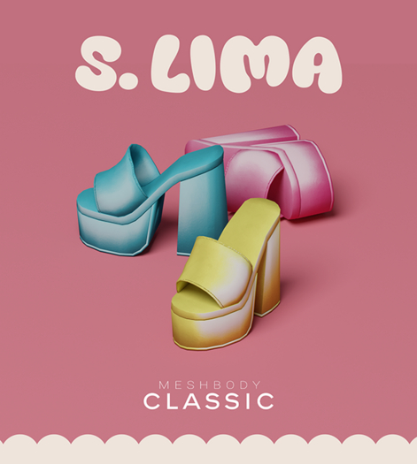 Second Life Marketplace - S. Lima - Mira Platform Shoes - Meshbody ...