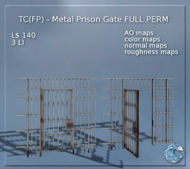 Second Life Marketplace - TC(FP) - Metal Prison Gate FULL PERM