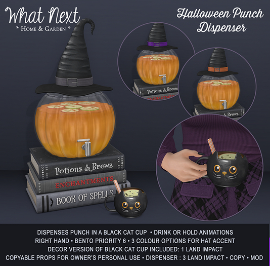 Second Life Marketplace - {wn} Halloween Punch Dispenser (boxed)