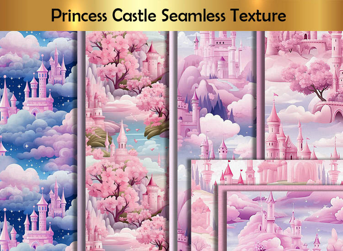 Second Life Marketplace - Princess Castle Seamless Textures full perm D