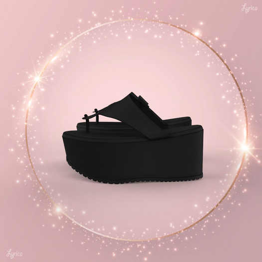 Second Life Marketplace - Black Sandals LEGACY
