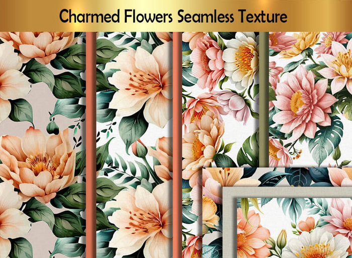 Second Life Marketplace - Charmed Flowers Seamless Texture full perm D