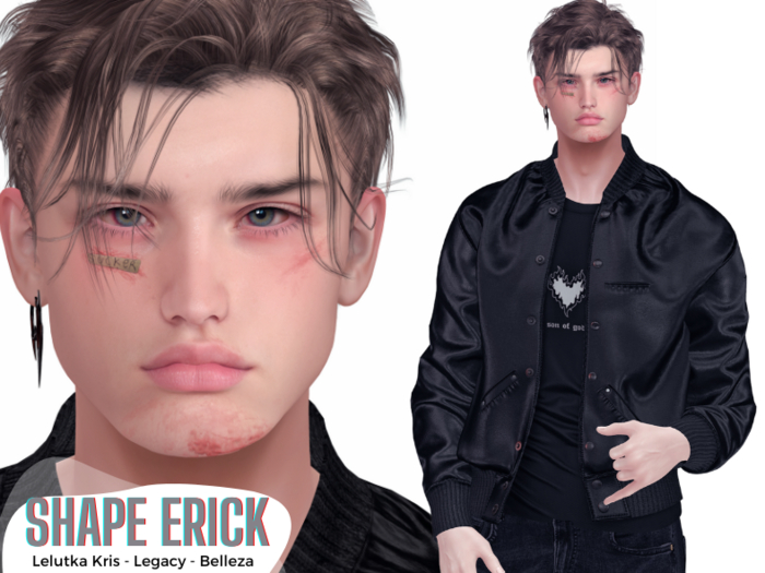 Second Life Marketplace - .FRAN. Shape Erick - Lelutka Kris