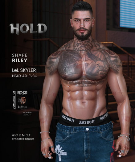 Second Life Marketplace - HOLD SHAPES - Riley - Shape LeLUTKA Skyler 4. ...