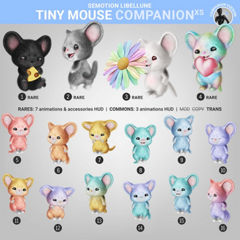 Second Life Marketplace - 10. SEmotion Libellune Tiny Mouse XS Companion