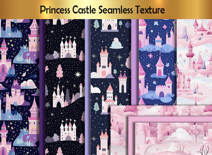 Second Life Marketplace - Princess Castle Seamless Textures full perm K