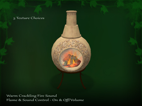 Second Life Marketplace - Magic Chiminea - Texture Changing - By Luna Bliss