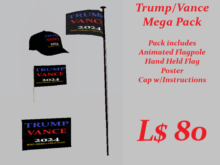 Second Life Marketplace - Trump/Vance 2024-Mega MAGA Pack