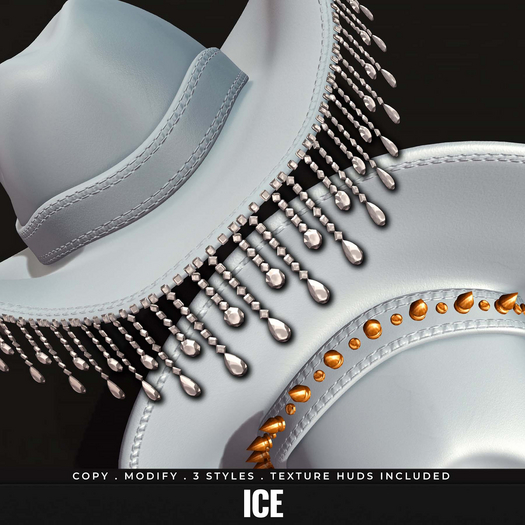 Second Life Marketplace - [BL] Cris cowboy hat // ice