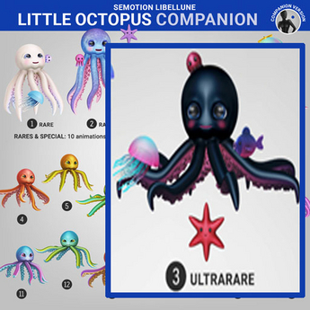Second Life Marketplace - SEmotion Libellune Little Octopus Companion ...