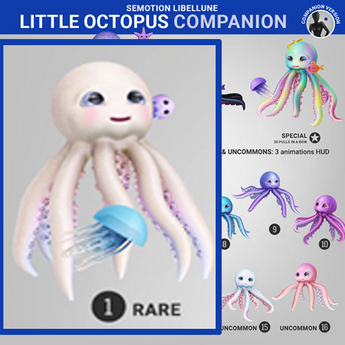 Second Life Marketplace - SEmotion Libellune Little Octopus Companion ...