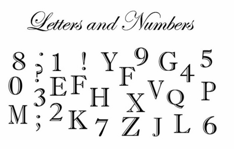Second Life Marketplace - Alphabet letters and numbers Alpha textures