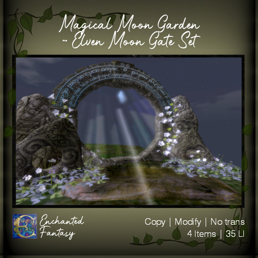 Second Life Marketplace - Magical Moon Garden ~ Elven Moon Gate