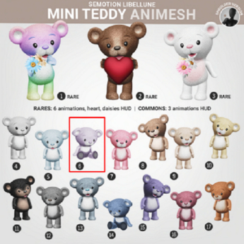 Second Life Marketplace - SEmotion Mini Teddy #6