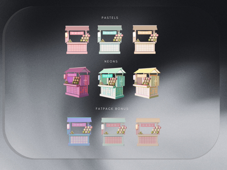 Second Life Marketplace - .HEOL Dango Stall FATPACK