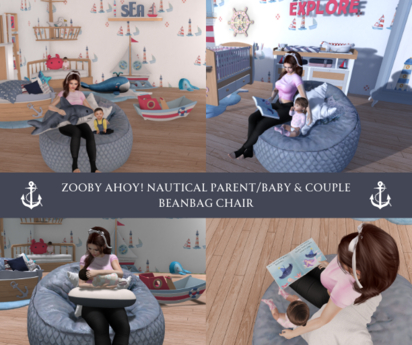 Second Life Marketplace - {KK} Zooby AHOY! Nautical Nursery - Full Set ...
