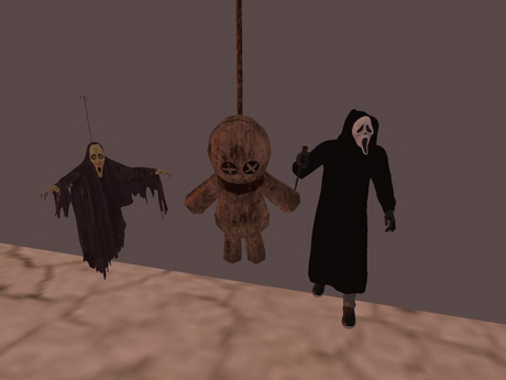 Second Life Marketplace - Scream animated swinging halloween set-Box LI=10