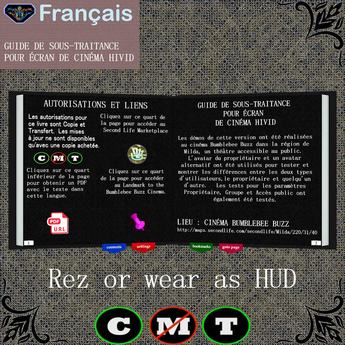 Second Life Marketplace - HIVID Screen Closed Captions Book / HUD