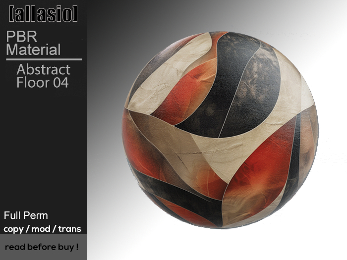 Second Life Marketplace - [allasio] PBR - Abstract Floor 04