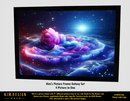 Second Life Marketplace - Kim's Picture Frame Galaxy Set