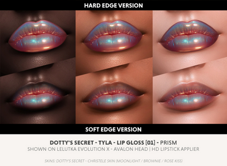 Second Life Marketplace - Dotty's Secret - Tyla - Lip Gloss [EVOX]