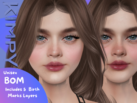 Second Life Marketplace - KIMPY - Face highlights - Lelutka EvoX - BOM