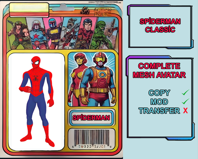 Second Life Marketplace - spider man classic avatar