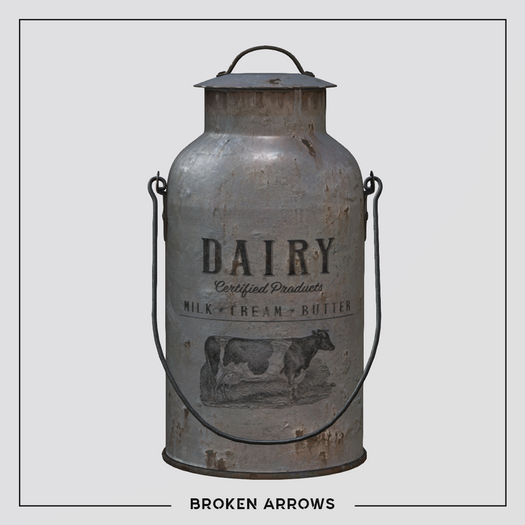Second Life Marketplace - BROKEN ARROWS - Farm Life - Milk Can - Rusty