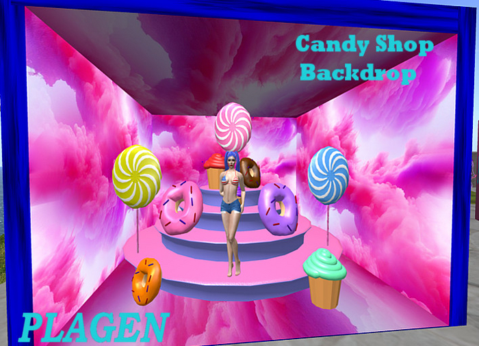 Second Life Marketplace - Candy Shop Backdrop - PLAGEN (ADD)