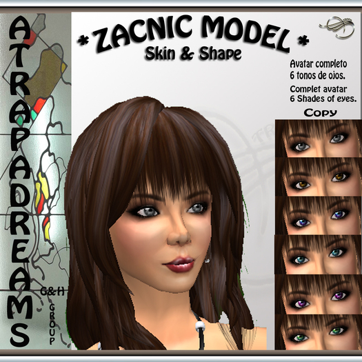 Second Life Marketplace - ZACNIC MODEL. Exclusive Skin & Shape ...