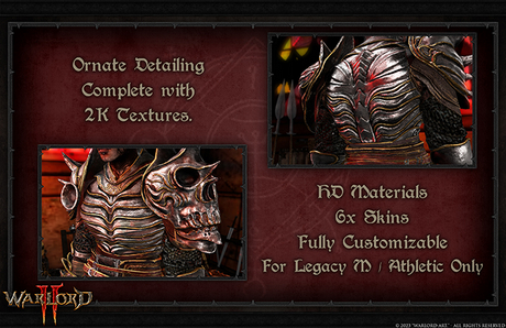 Second Life Marketplace - [WARLORD] Netherlord Warplate - Fatpack