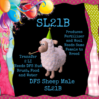Second Life Marketplace - DFS Sheep Male - SL21B (SL21B)
