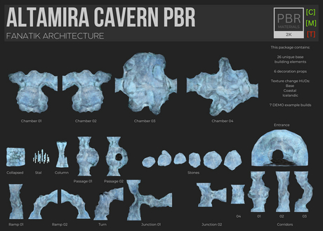 Second Life Marketplace - :FANATIK: Altamira Cavern PBR 2K - realistic ...