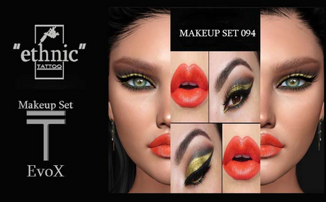 Second Life Marketplace - "ethnic" MakeUp / Set 094 'Evox'