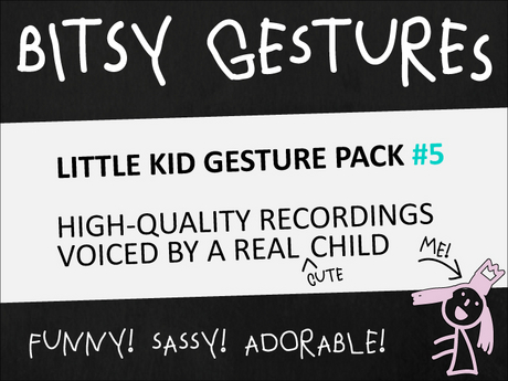 Second Life Marketplace - Bitsy Gestures Fatpack #5 - Real Cute Kids ...