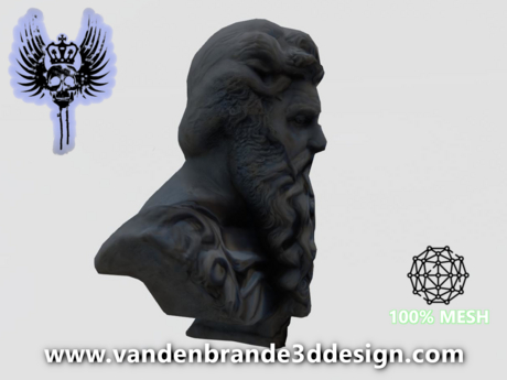 Second Life Marketplace - ~Full perm Zeus Greek God Statue Bust 100% Mesh
