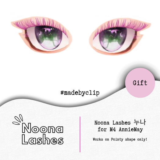 Second Life Marketplace - [MbC] Noona Lashes M4 AnnieMay *gift*