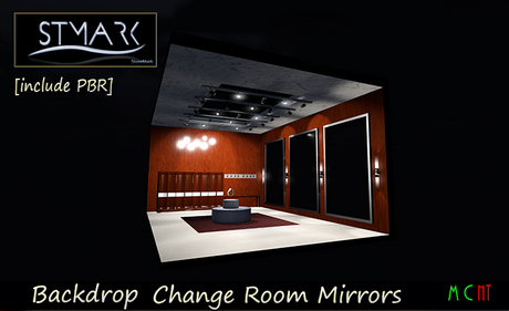 Second Life Marketplace - BACKDROP Change Room Mirrors [Material PBR]