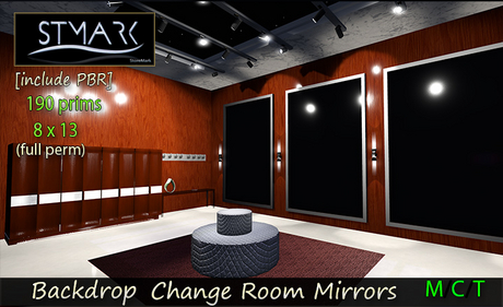Second Life Marketplace - BACKDROP Change Room Mirrors (full perm)