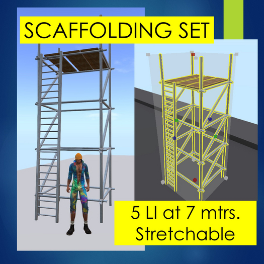 Second Life Marketplace - Complete Scaffolding Set 5LI