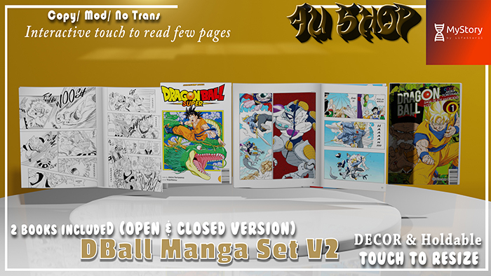 Second Life Marketplace - 4UShop- DBall Manga Set V2