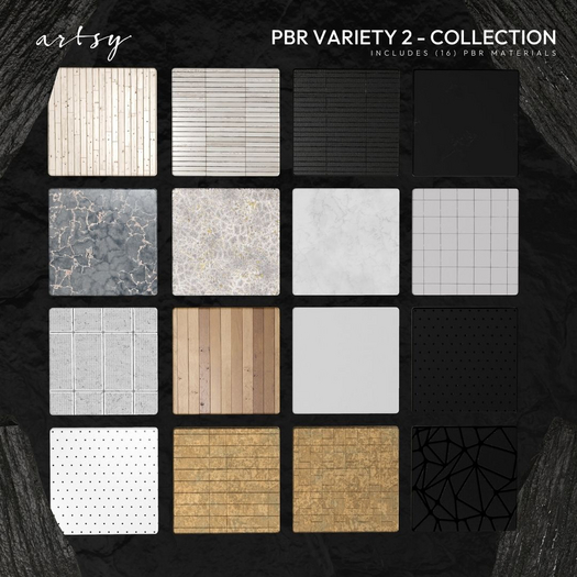 Second Life Marketplace - [ARTSY] PBR Materials Variety 2