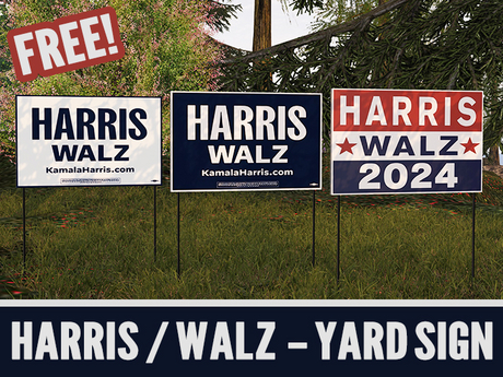 Second Life Marketplace - Kamala Harris / Tim Walz - Yard Sign