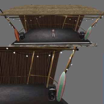 Second Life Marketplace - Tiki music stage