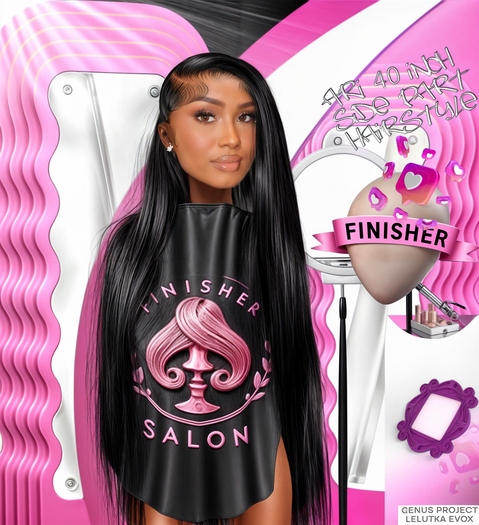 Second Life Marketplace - $$FR - Ari 40 inch side part buss down Hairstyle