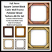 Second Life Marketplace - Full Perm Corner Block Frame Polished Wood ...