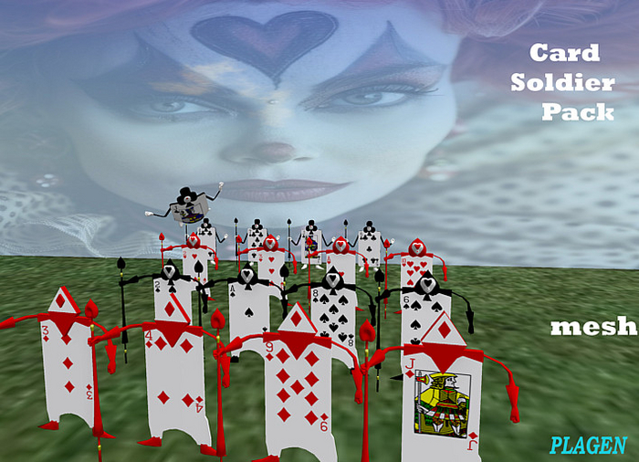 Second Life Marketplace - Card Soldier Pack - PLAGEN (ADD)